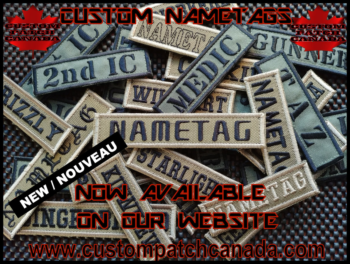 NAMETAGS – Custom Patch Canada